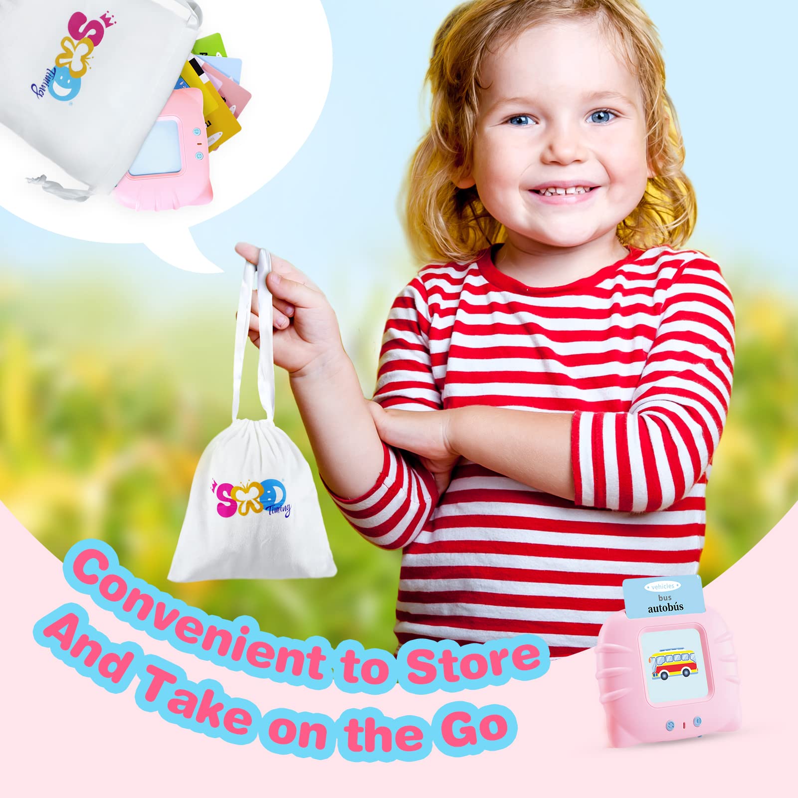 Snapklik.com : TimingSXD 161 Cards Spanish Flash Cards For Kids ...