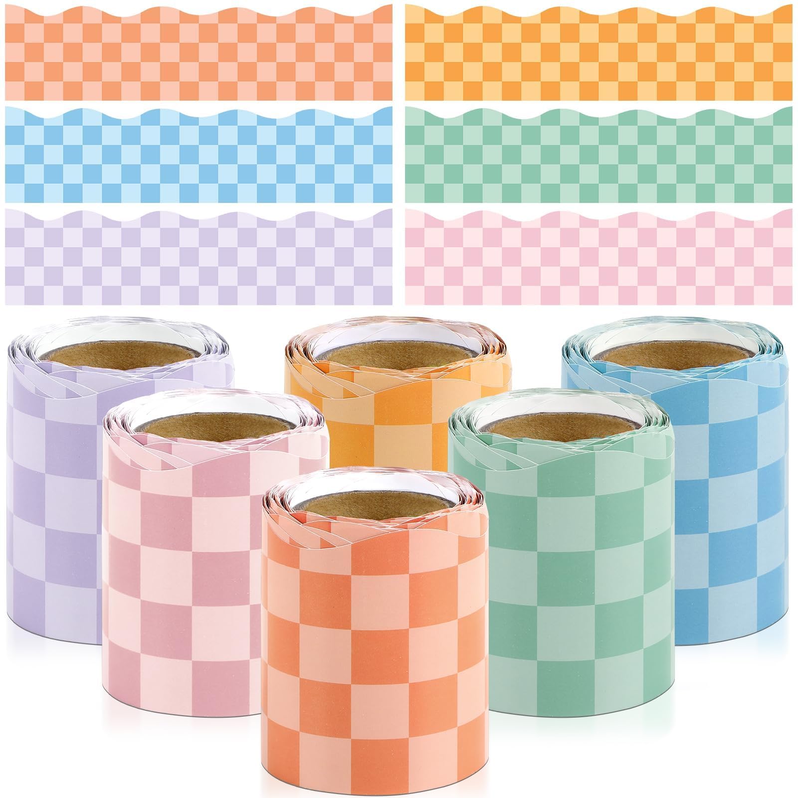 Amazon.com: 196ft Hippie Groovy Bulletin Board Borders 6 Rolls Retro ...