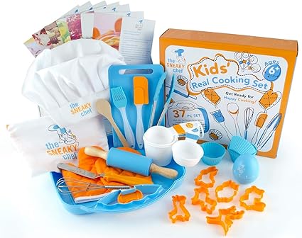 Amazon.com: The Sneaky Chef Kids Baking and Cooking Set 37 Piece BPA ...