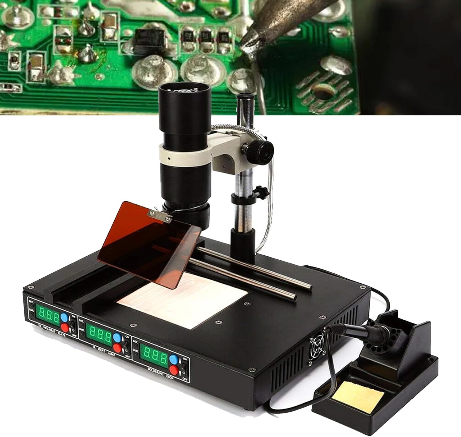 Amazon.com: NVYAZJ T862 BGA Rework Station, 600W IR Infrared BGA ...
