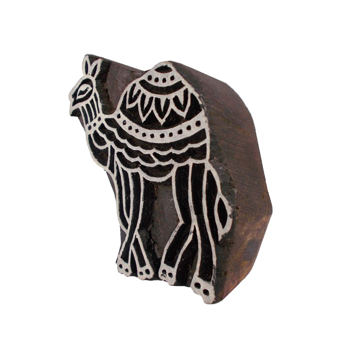 Snapklik.com : Indian Camel Pattern Handmade Wooden Textile Printing ...