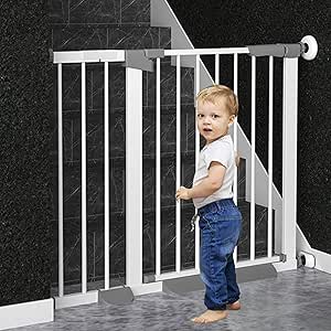 Pets Safety Gate Auto Close Safety Gate Pressure Mounted Gate Stairs ...