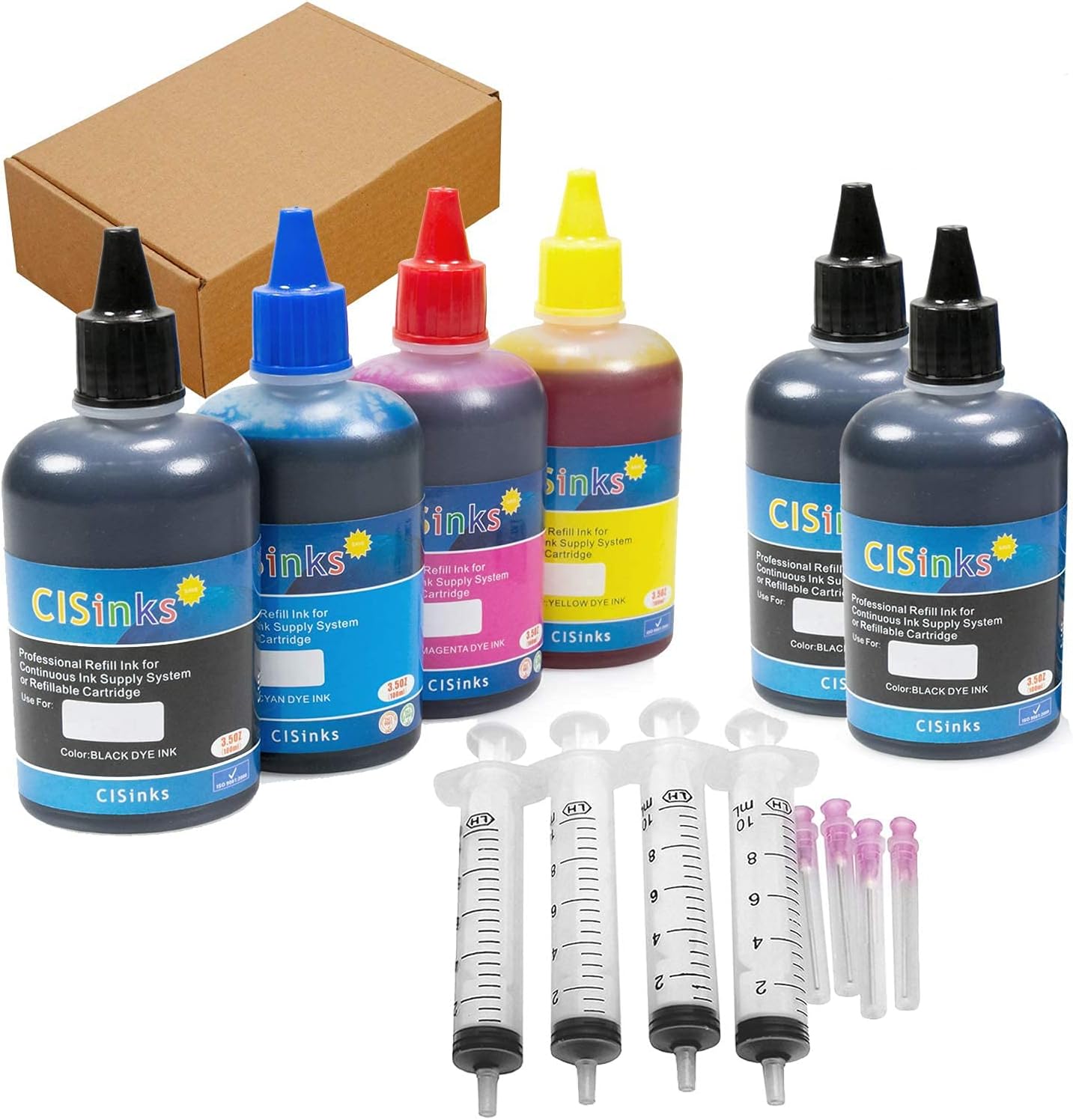 Amazon.com: CISinks Standard Universal Black Refill Ink - 600 ml (16.9 ...