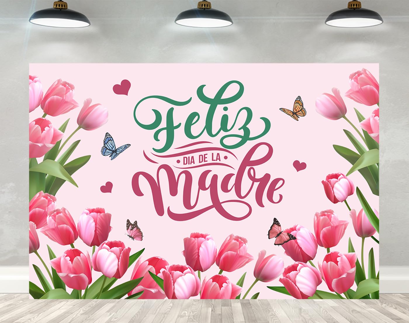 Amazon.com : Ticuenicoa 5×3ft Feliz Dia de la Madre Backdrop Pink ...