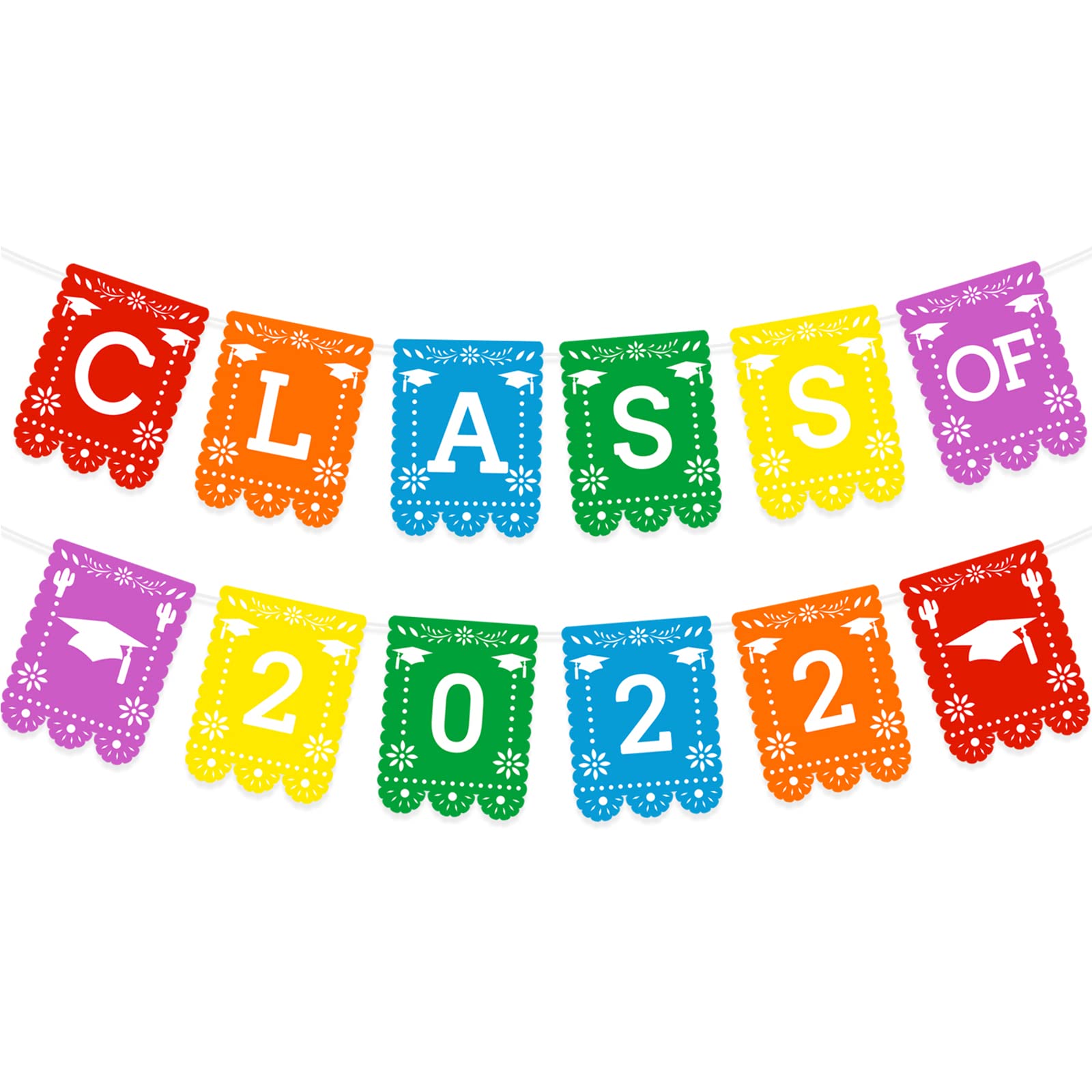 Buy Mexican Graduation Banner Fiesta Theme Class Of Garland Grad Cap ...