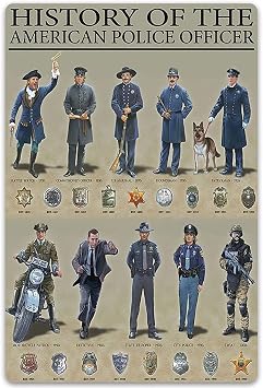 Amazon.com: Youpinnong History of The American Police Officer Timeline ...