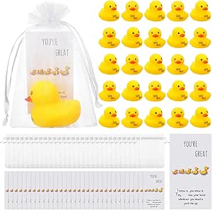Amazon.com: Deekin 50 Sets Inspirational Gifts Rubber Ducks You're ...