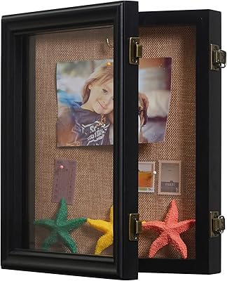 Amazon.com - 5x5 Small Shadow Box Frame Display Case, Magnetic Door ...