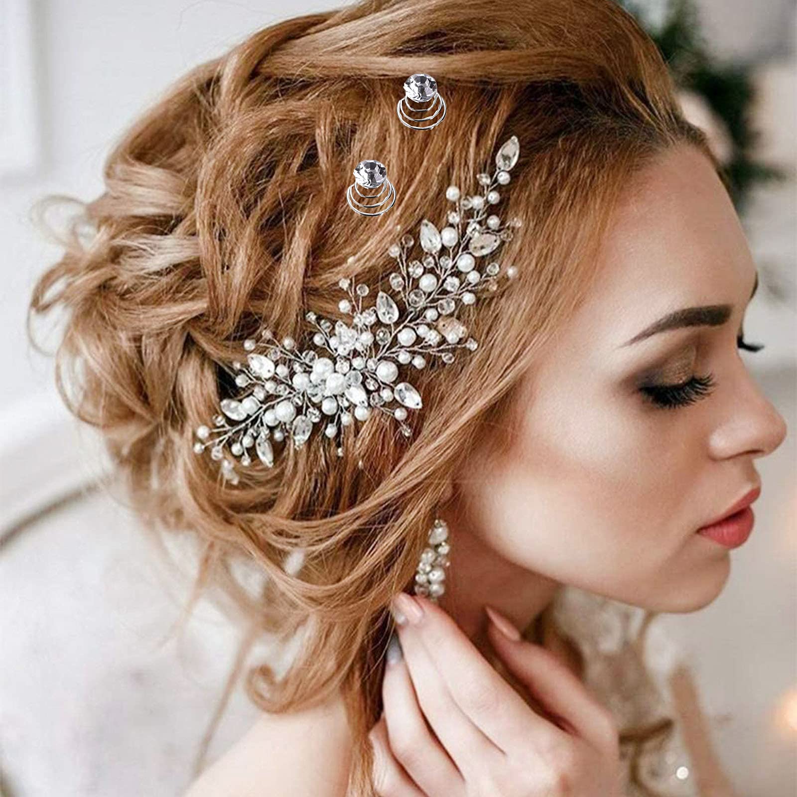 Hair Spinners Wedding Wedding Hair Vines | Bridal Hair Back Chains