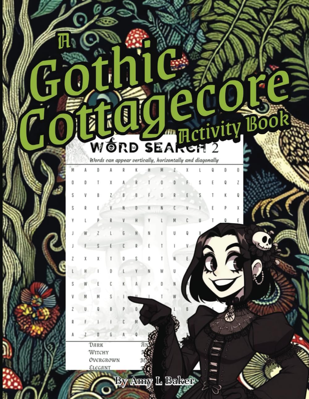 Amazon.com: A Gothic Cottagecore Activity Book: Whimsical Coloring and ...