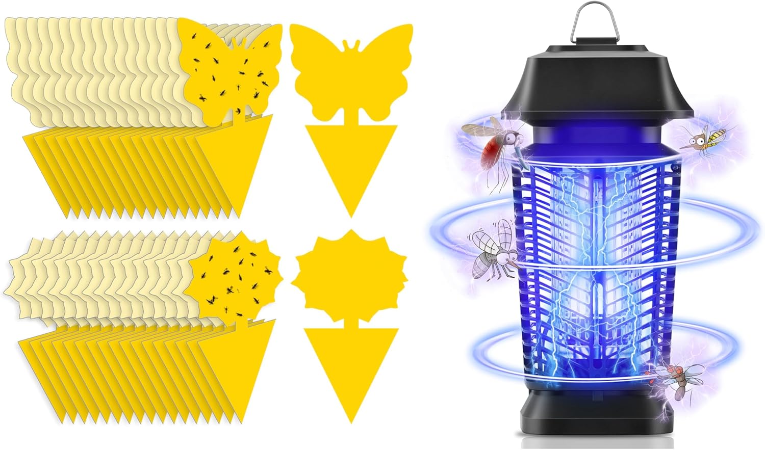 Amazon.com : Bug Zapper with 36 pcs Fruit Fly Traps : Patio, Lawn & Garden