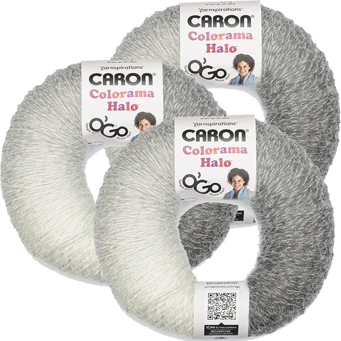 Amazon.com: Caron COLORAMA Halo O'GO Yarn - 3 Pack of 226g/8oz - Blended Fiber - 5 Bulky ...