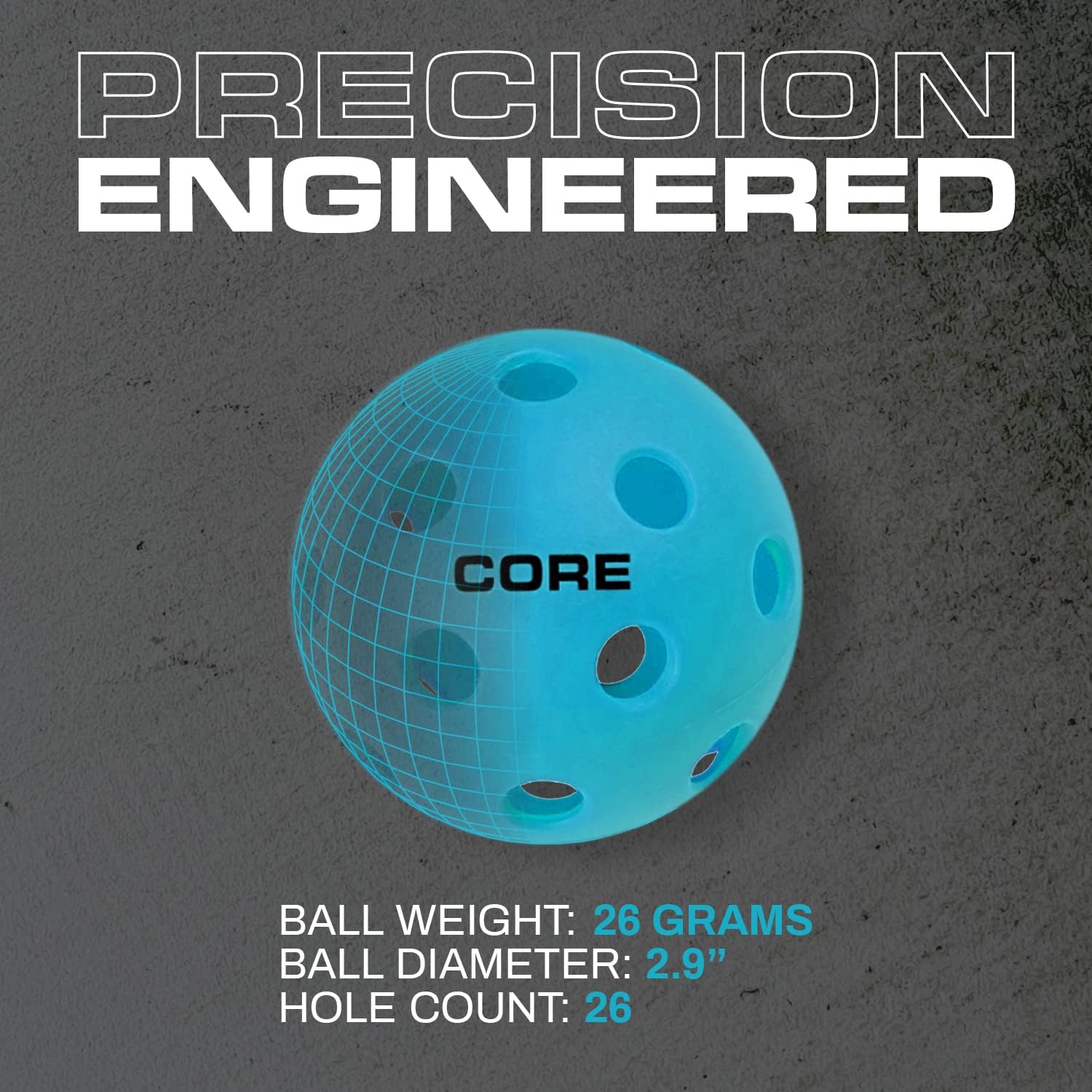 Amazon.com : CORE Pickleball Outdoor Pickleball Balls, Durable ...