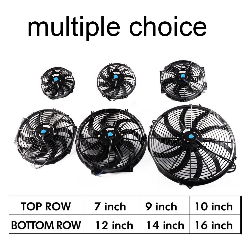 Snapklik.com : JTron 10-Inch Universal Slim Electric Radiator Cooling ...