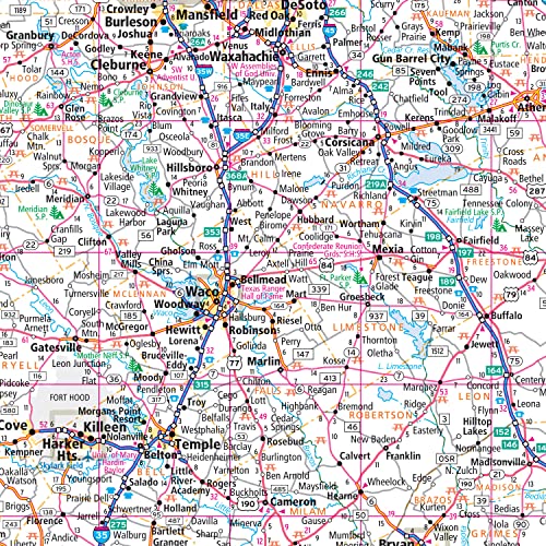 Snapklik.com : Rand McNally Easy To Fold: Texas State Laminated Map