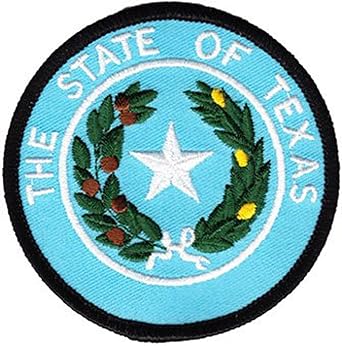 Amazon.com: Texas - 3 in Round State Seal Patch : Arts, Crafts & Sewing