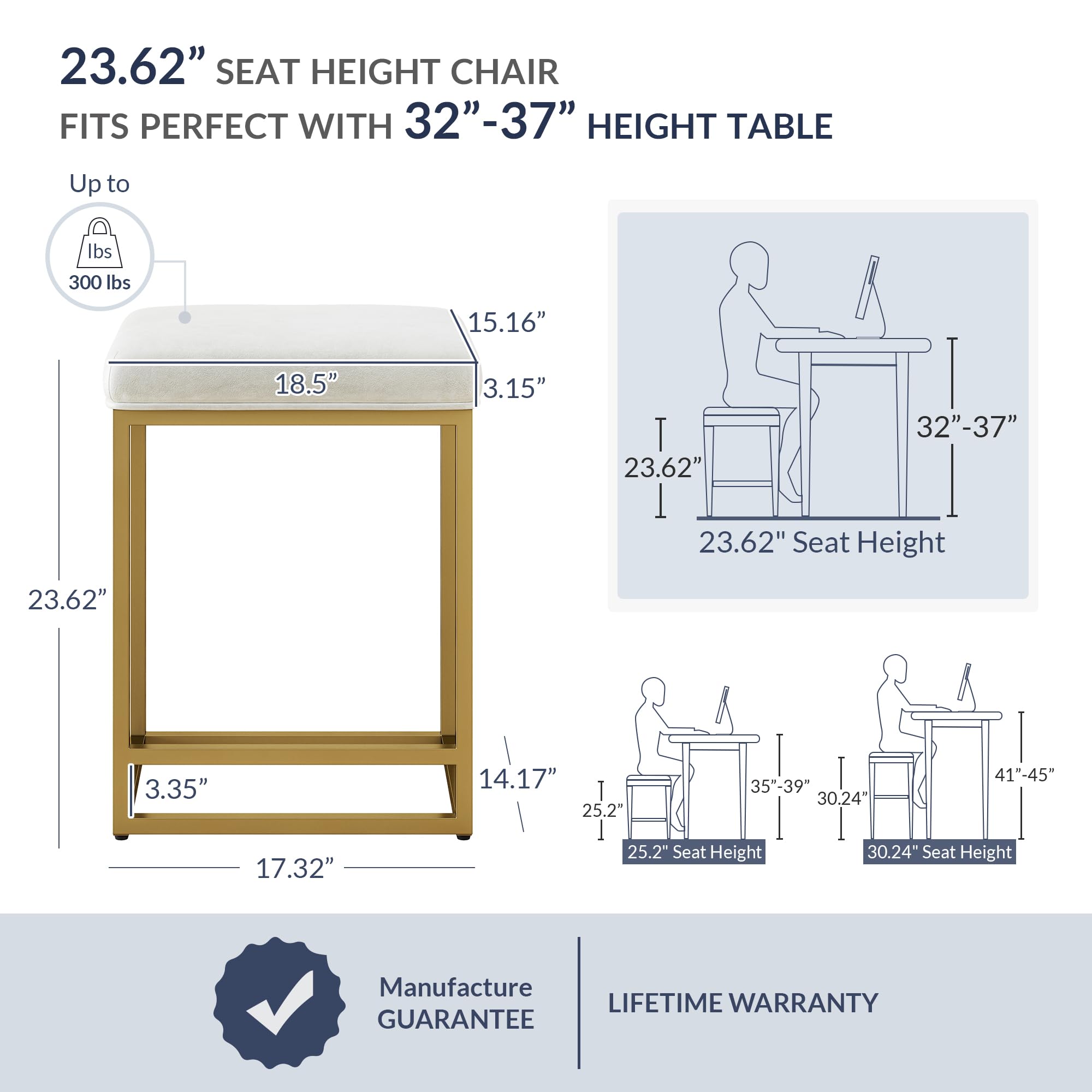 Bar Counter Height Standard