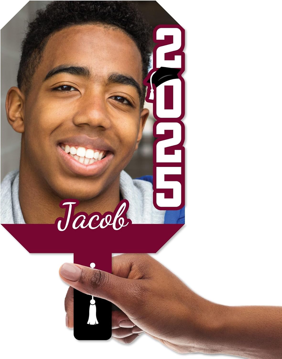 Amazon.com: Big Dot of Happiness Custom Grad Photo Paddles, Class of ...