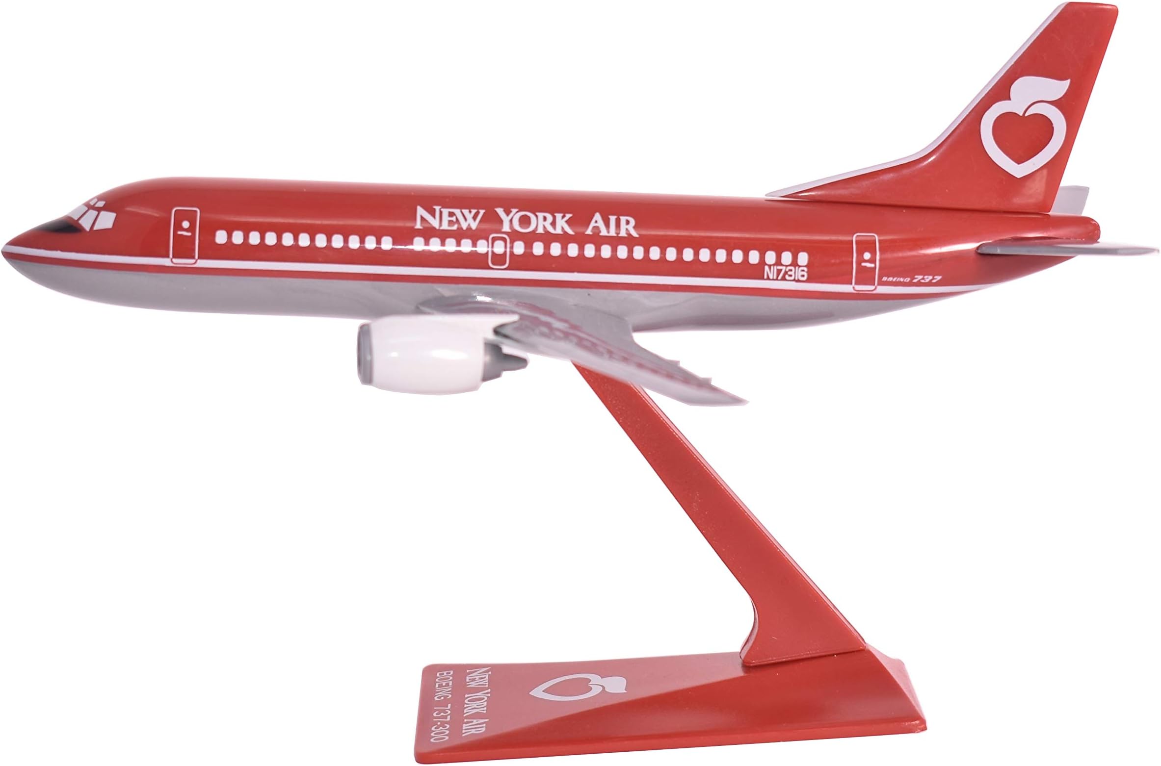 Amazon.com: New York Air 737-300 Airplane Miniature Model Snap Fit Kit ...