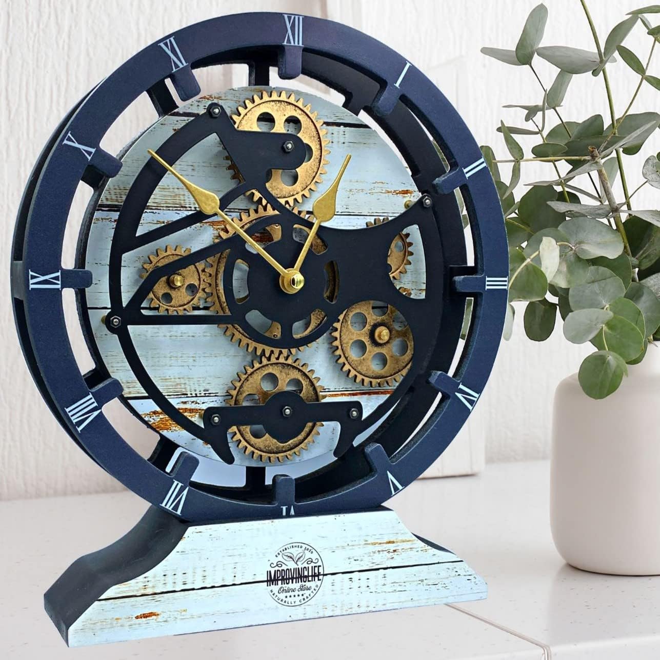 Amazon.com: Saw Blade Clock Wooden Home Decor Table Clock Wood Decor ...