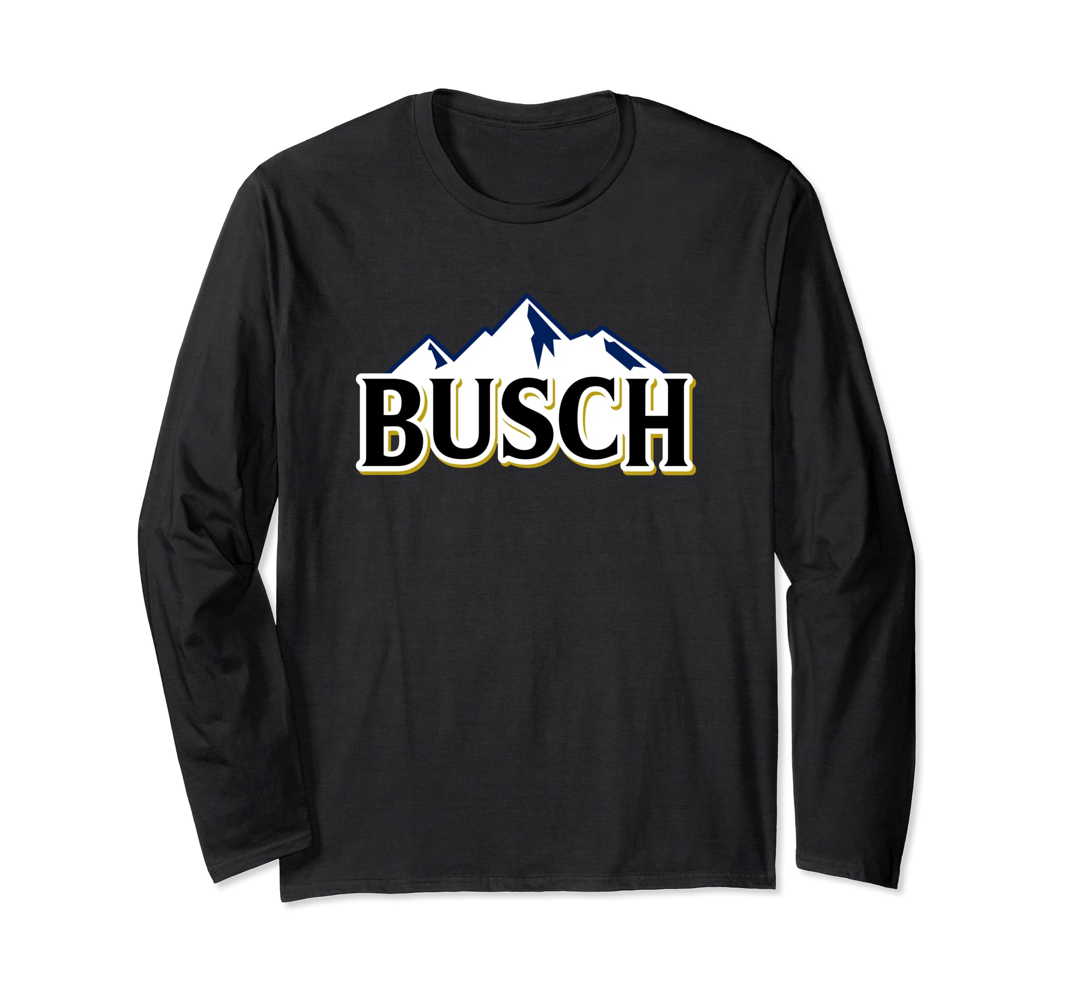 Snapklik.com : Busch Beer Mountains Logo Long Sleeve Shirt
