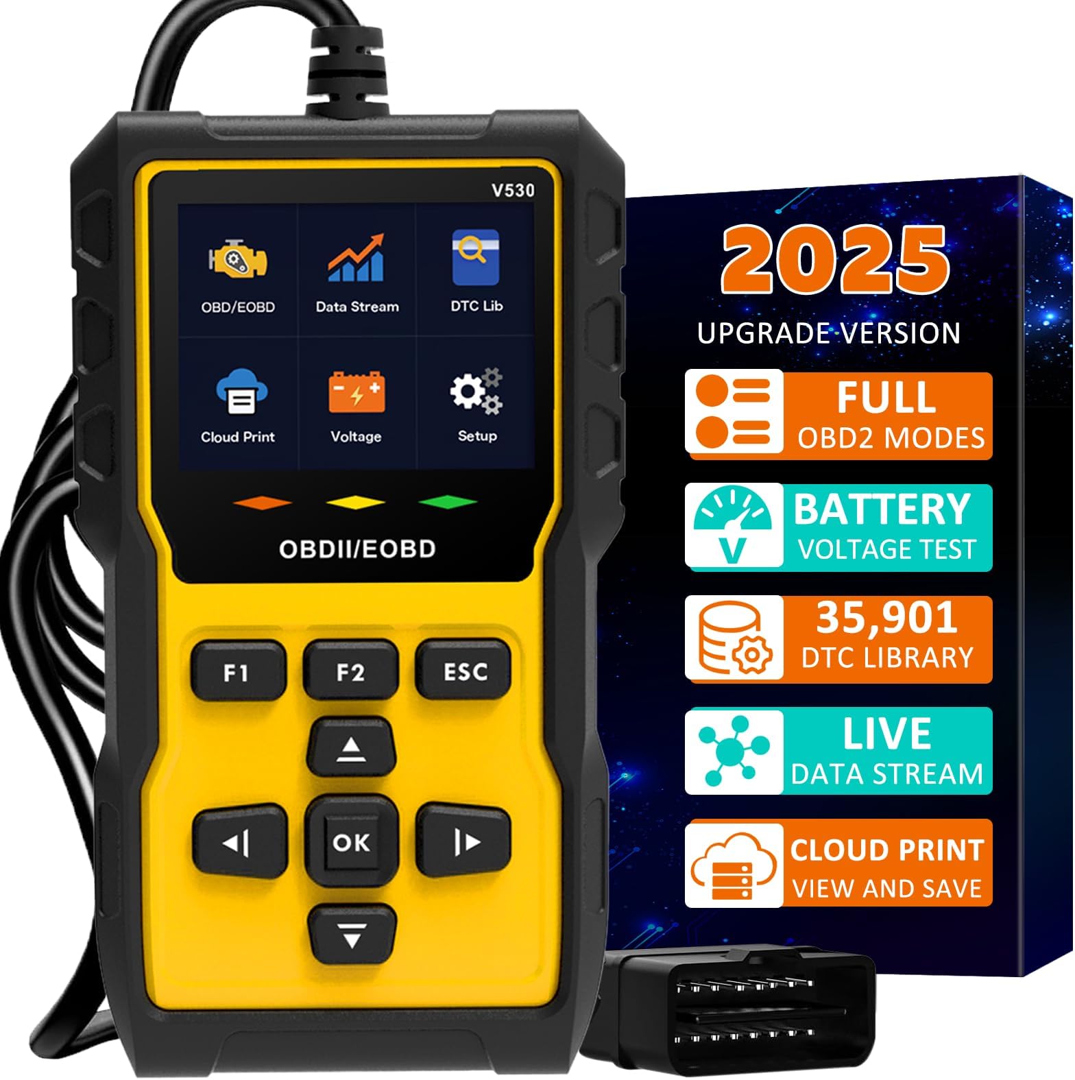 Amazon.com: OBD2 Scanner Diagnostic Tool Professional Enhanced Auto ...