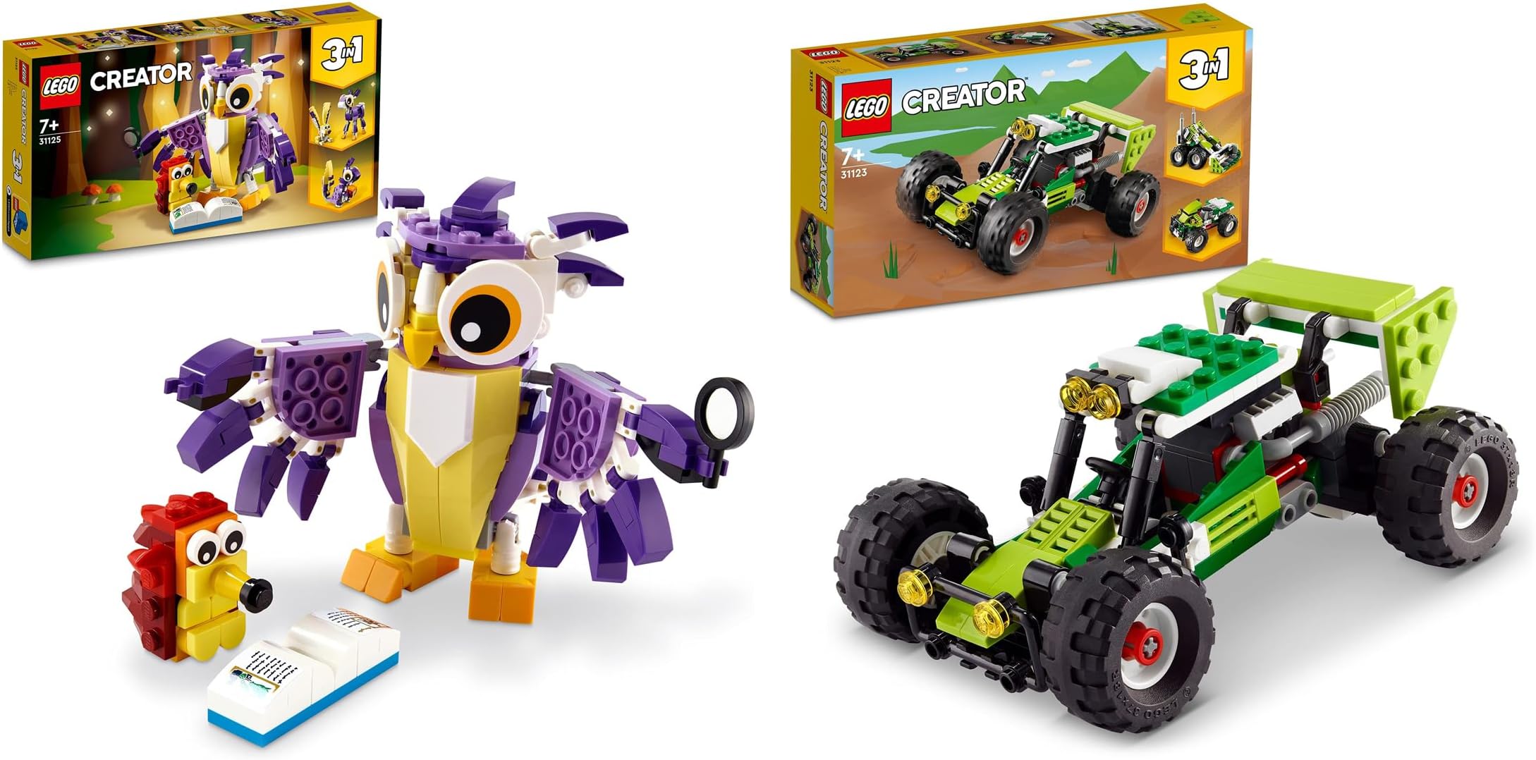 LEGO Creator 3in1 Off-Road Buggy 31123 Building Kit (160 Pieces ...