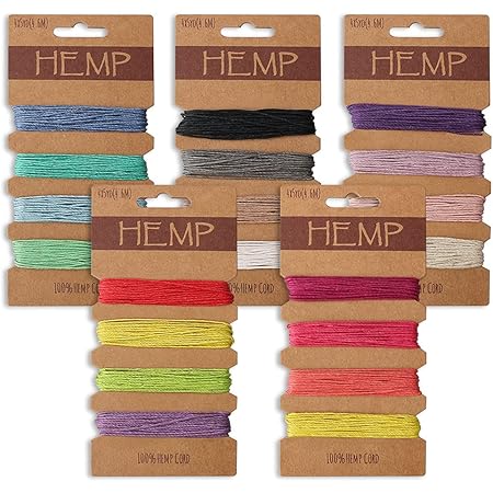 Amazon.com: 16 Colors Thread Cord for Jewelry Making, Multi-Color Flax ...