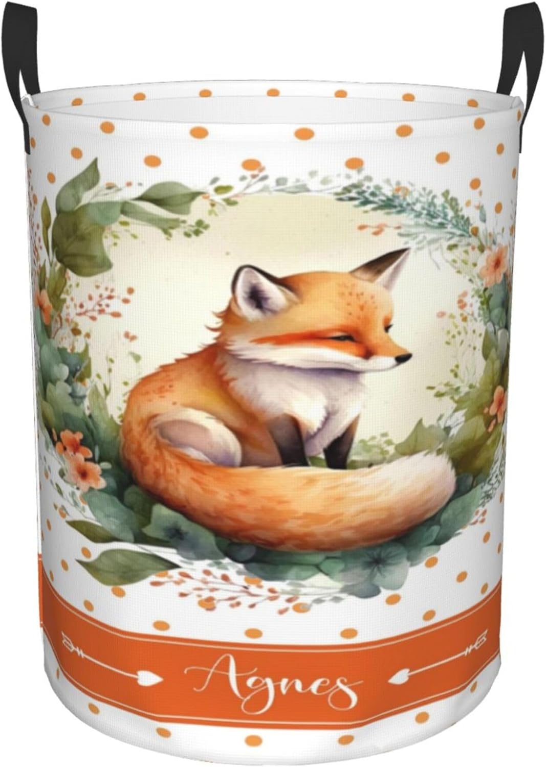 Amazon.com: Personalized Baby Hamper for Nursery Boy Girl Fox Laundry ...
