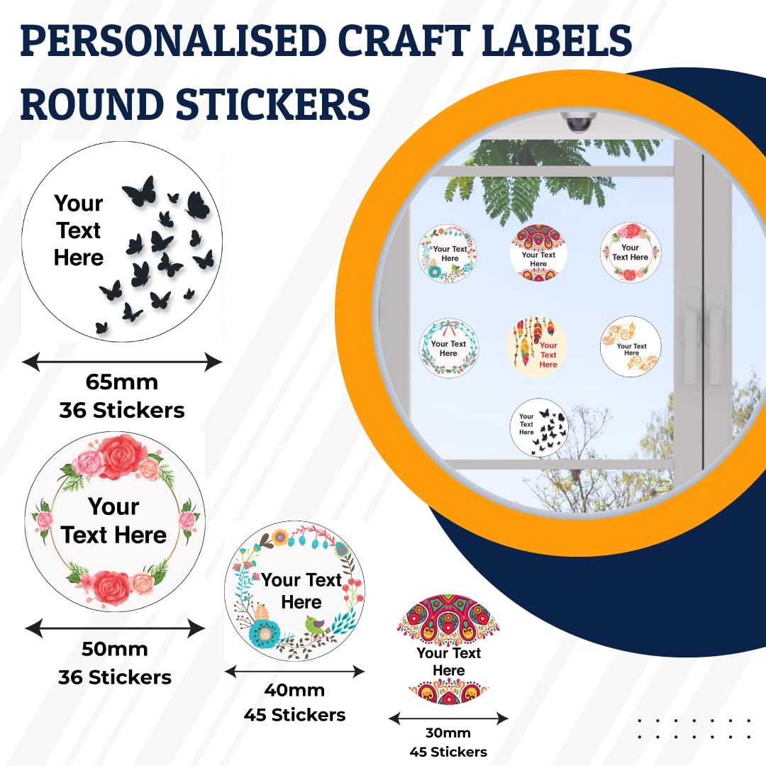 Custom Club Circle Stickers Personalized Waterproof Circle Stickers ...