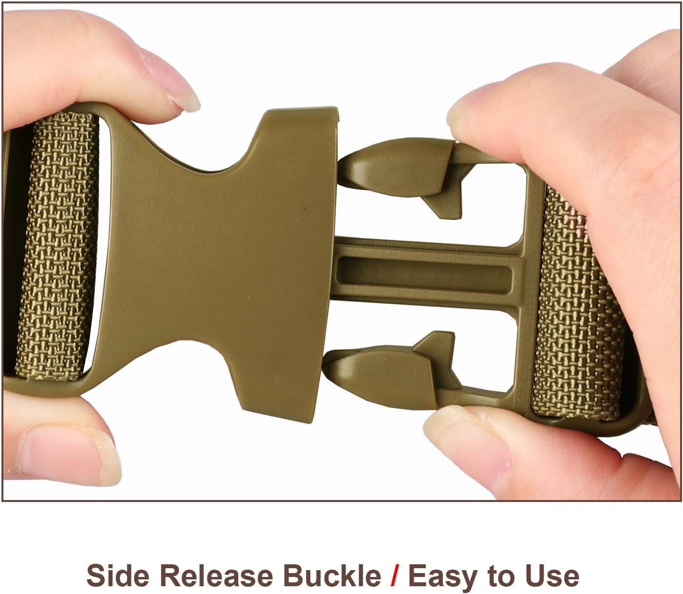 MAGARROW 1.5″ Utility Straps with Buckle Adjustable, 4-Pack (Tan, 9.5 ...