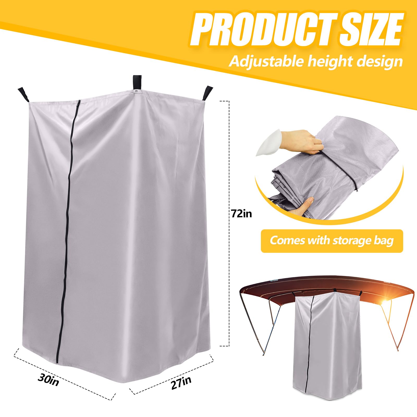 Snapklik.com : Woanger Boats Privacy Curtain Boat Changing Room