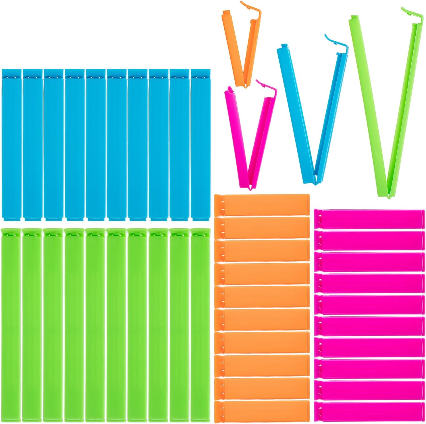 Amazon.com - Mr. Pen Food Bag Sealing Clips, 40pcs, 4 Sizes, Colorful ...