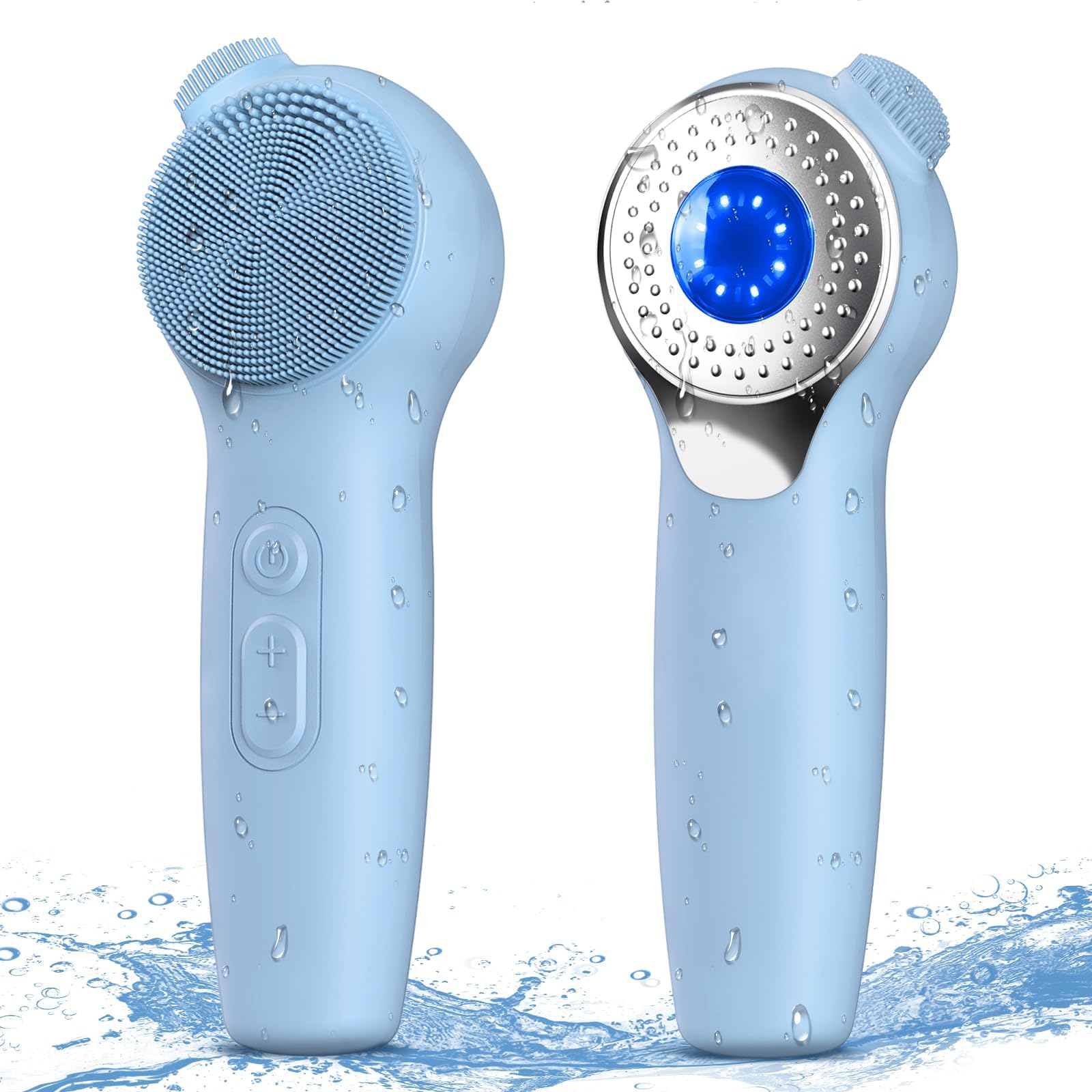 Amazon.com: Facial Cleansing Brush Face Scrubber, Alyfini Silicone ...