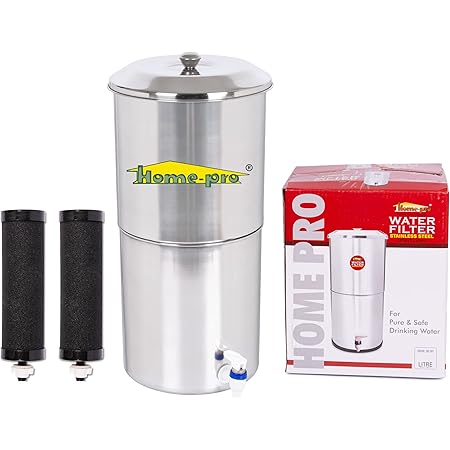 Pristine Stainless Steel Water Filter with 3 Ceramic Candles | Purifier ...