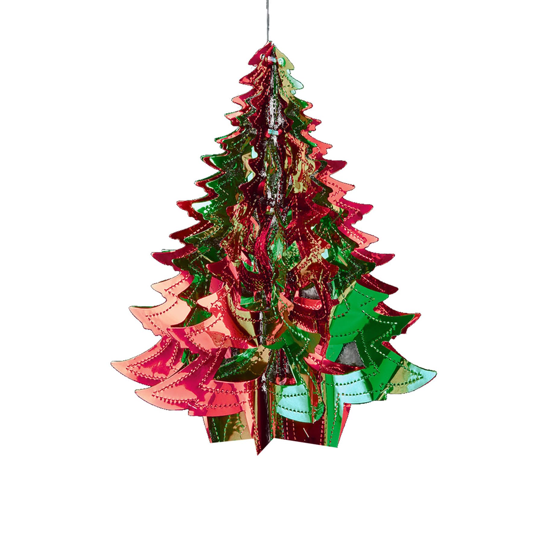 Foil Ceiling Decorations Christmas 2 Tone - 30cm Bell Foil Christmas ...