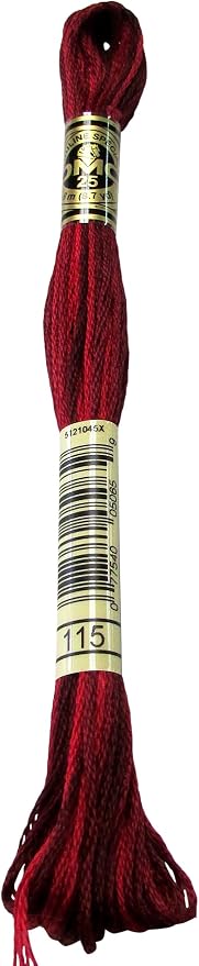 Amazon.com: DMC 117-115 Mouline Stranded Cotton Six Strand Embroidery ...