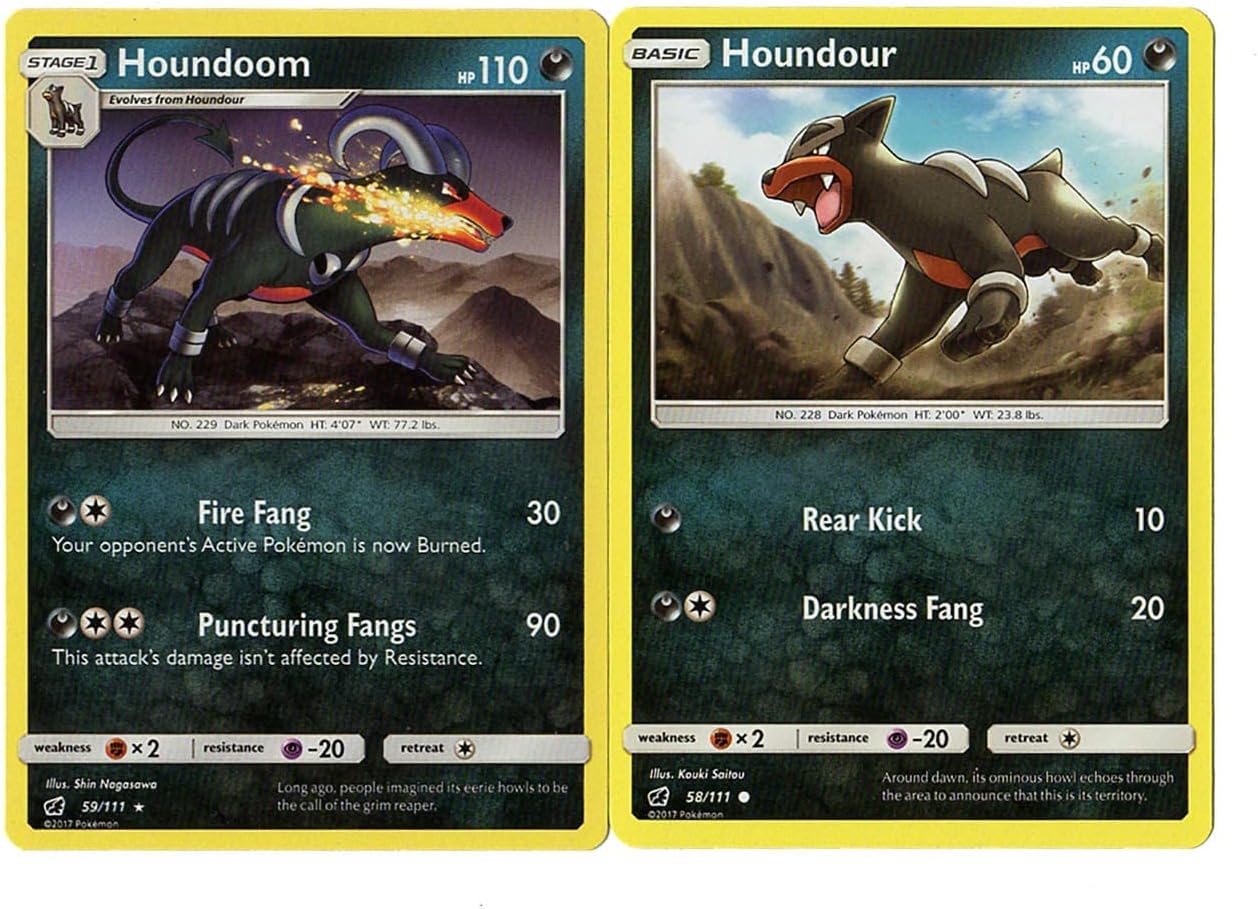 Amazon.com: Houndoom 59/111 Crimson Invasion - Rare - Evolution Pokemon ...