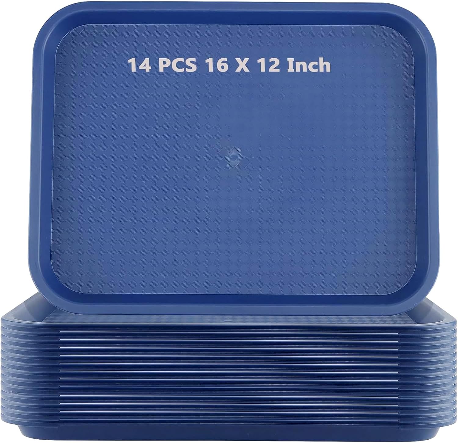 Amazon.com | ZOENHOU 14 Pack 16 x 12 Inch Plastic Fast Food Tray ...