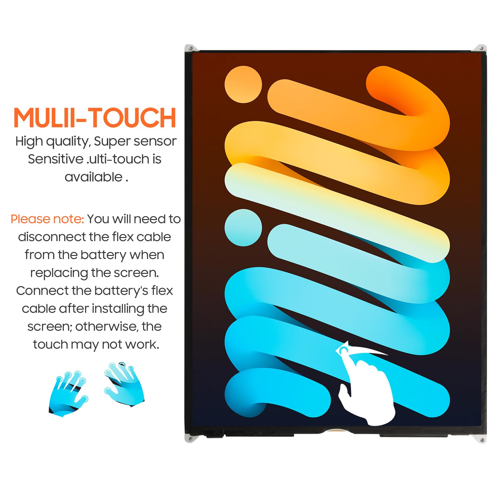 Screen Replacement For iPad 9 (9th Gen) A2603 A2604 LCD Display Repair ...