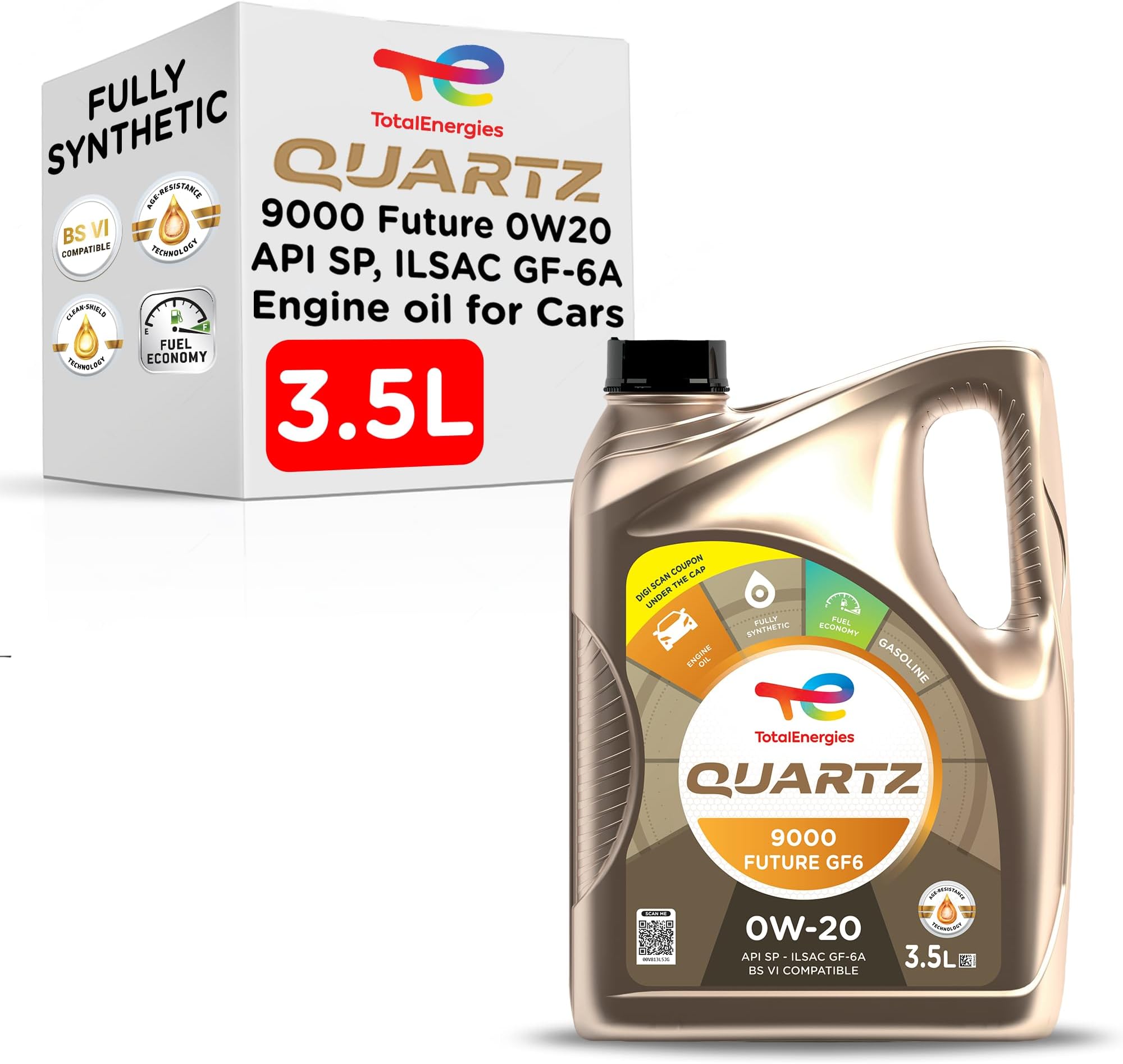 TOTALENERGIES 0W20 QUARTZ 9000 FUTURE GF6 SPI SP ENGINE OIL 4L: Buy ...