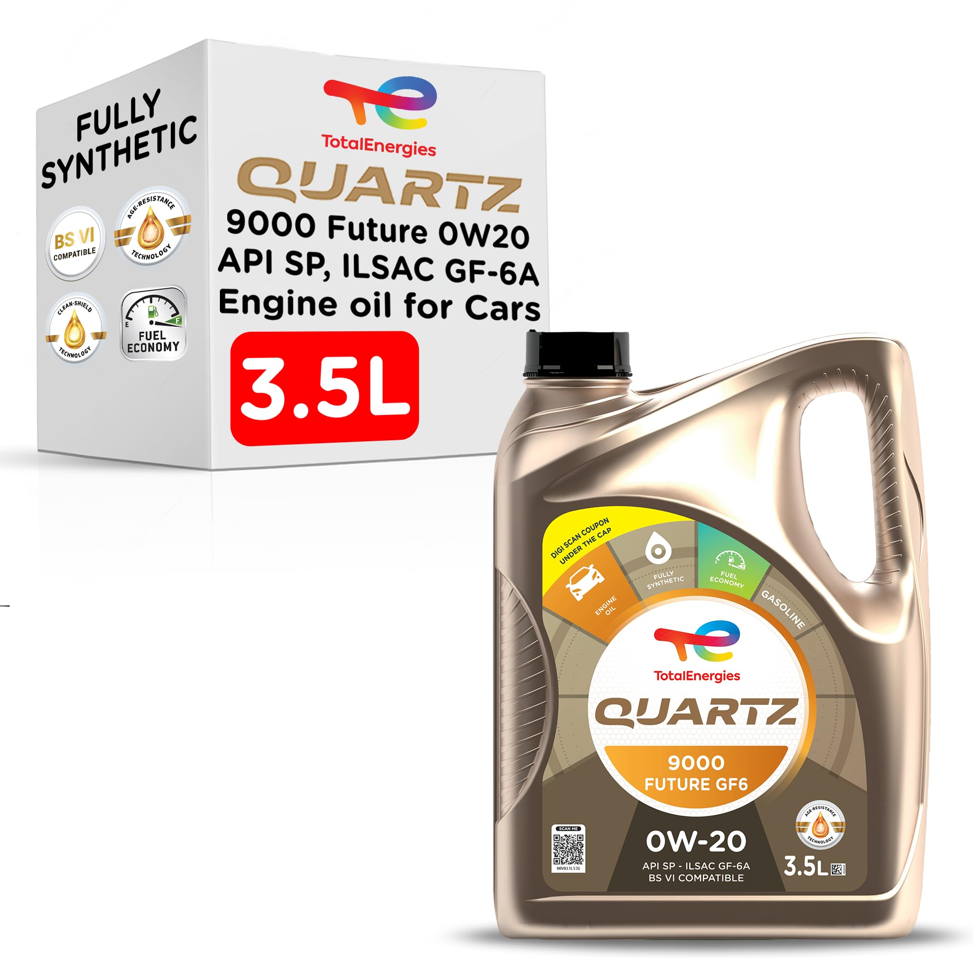 TOTALENERGIES 0W20 QUARTZ 9000 FUTURE GF6 SPI SP ENGINE OIL 4L: Buy ...