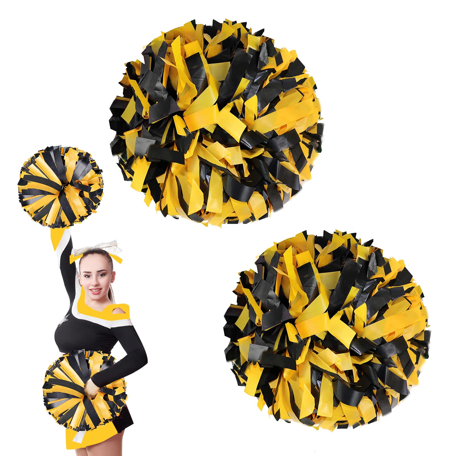 Snapklik.com : AUHOKY 2 Packs Cheerleading Cheer Pom Poms