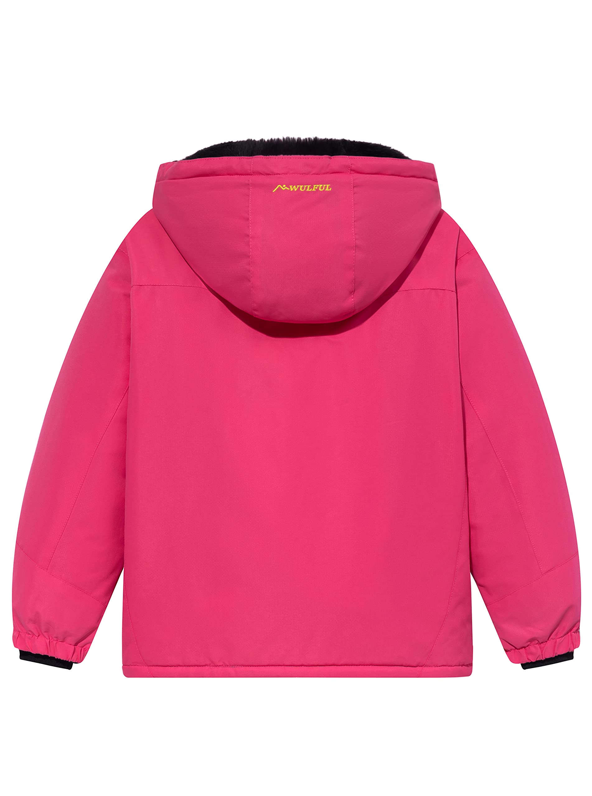 Snapklik.com : Girls Waterproof Ski Jacket Warm Fleece Hooded Winter ...