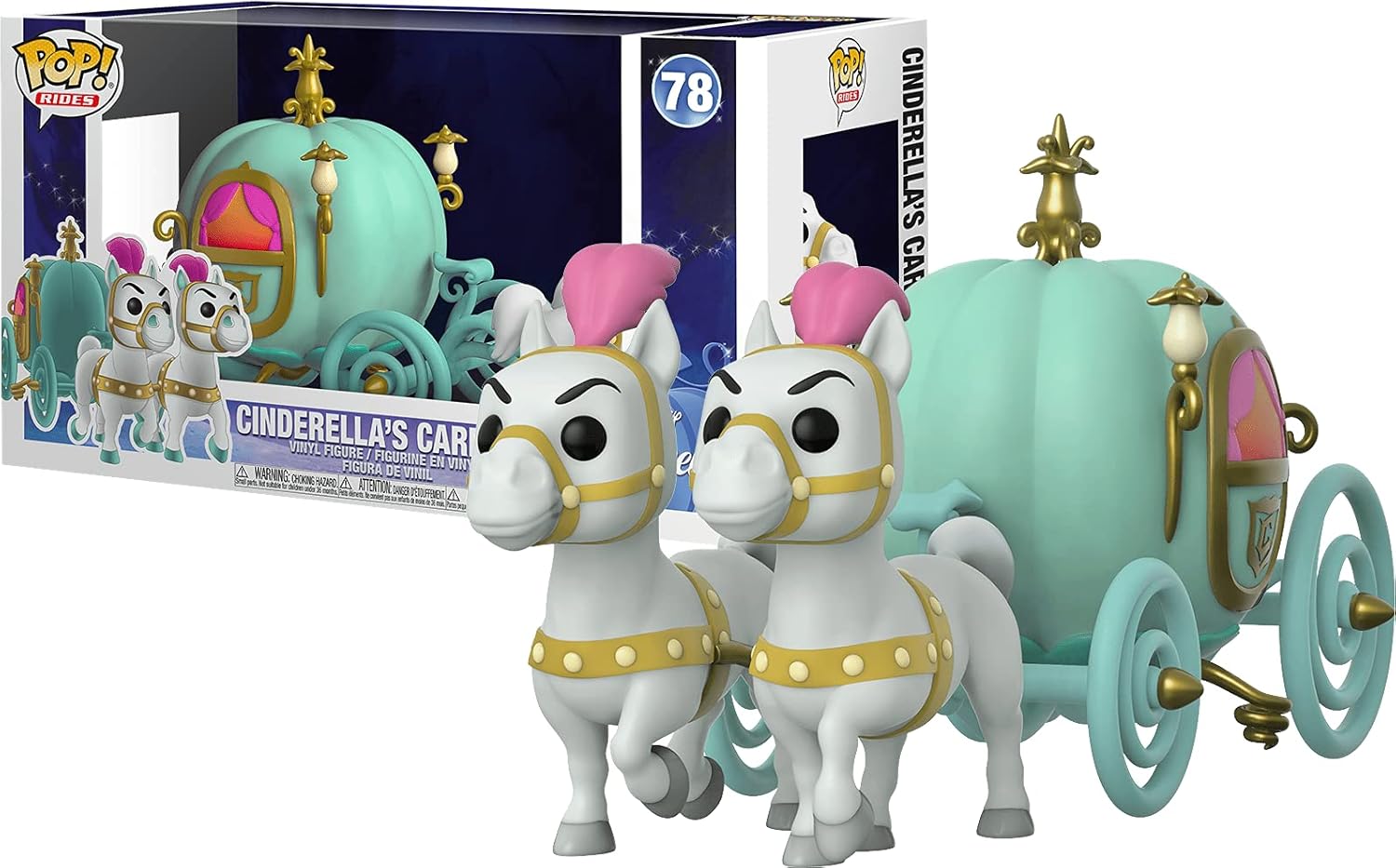 Amazon.com: Funko Pop! Rides Disney: Cinderella - Cinderella's Carriage ...