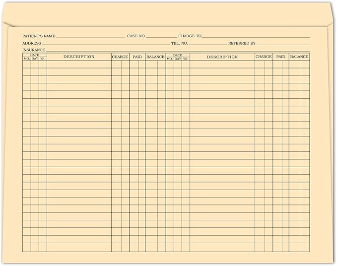 Amazon.com : Manila File Jacket 9-1/2” x 12” Chart Folders – Heavy Duty ...
