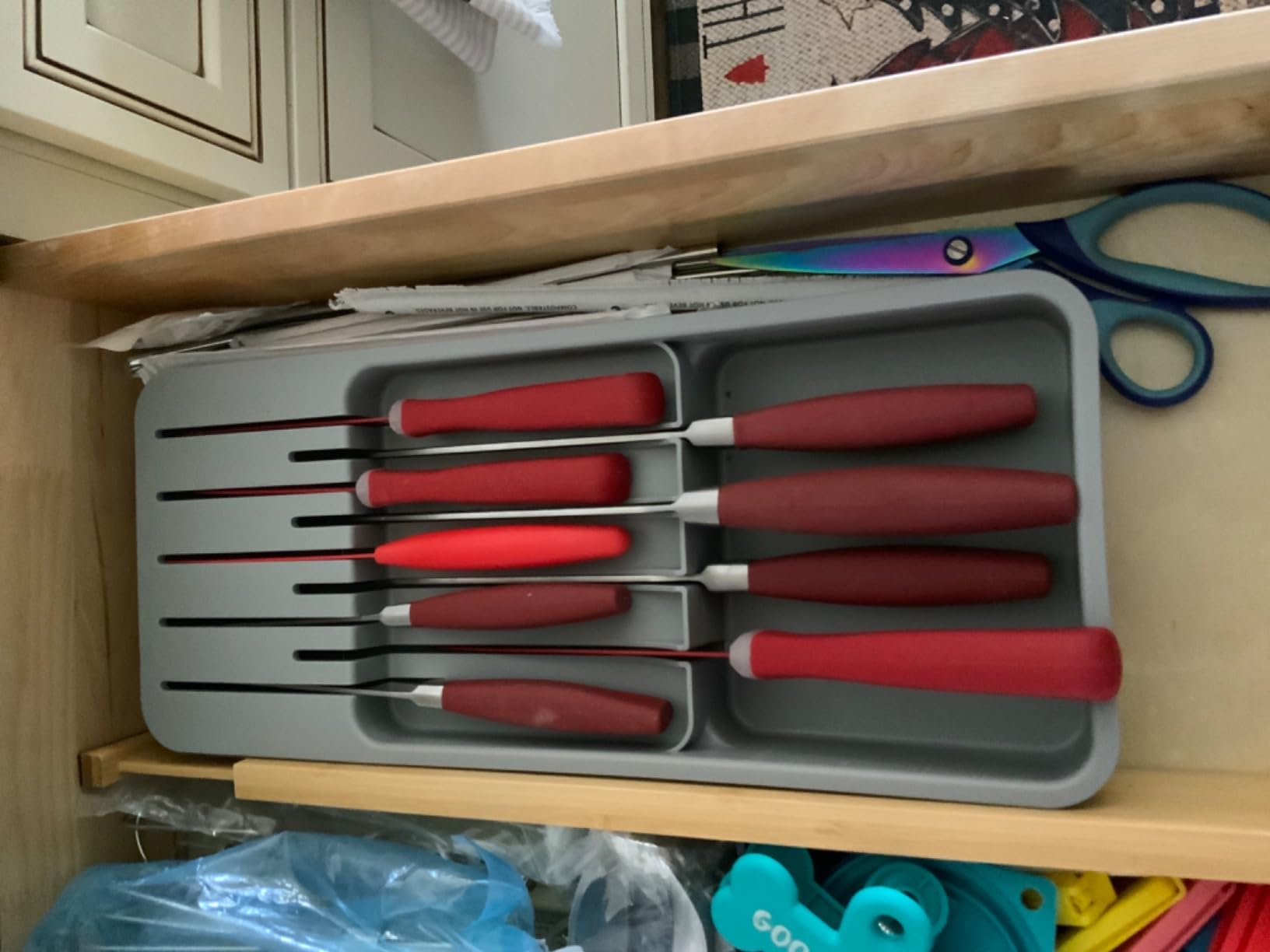 Amazon.com: Lifewit Knife Drawer Organizer, Drawer Knife Block for 9 ...