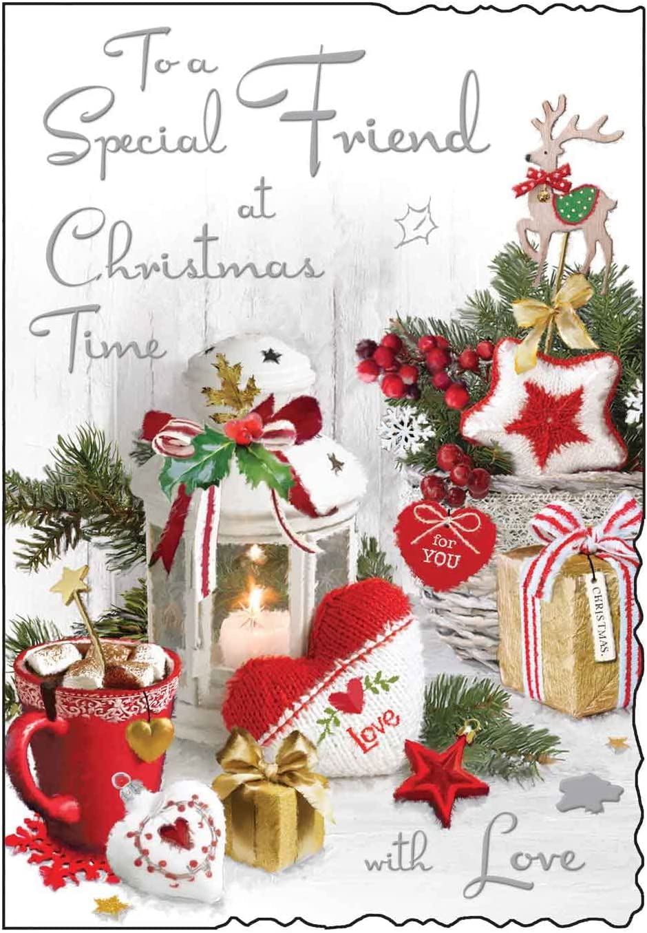 Jonny Javelin Artistic 'Special Friend' Christmas Greeting Card ...