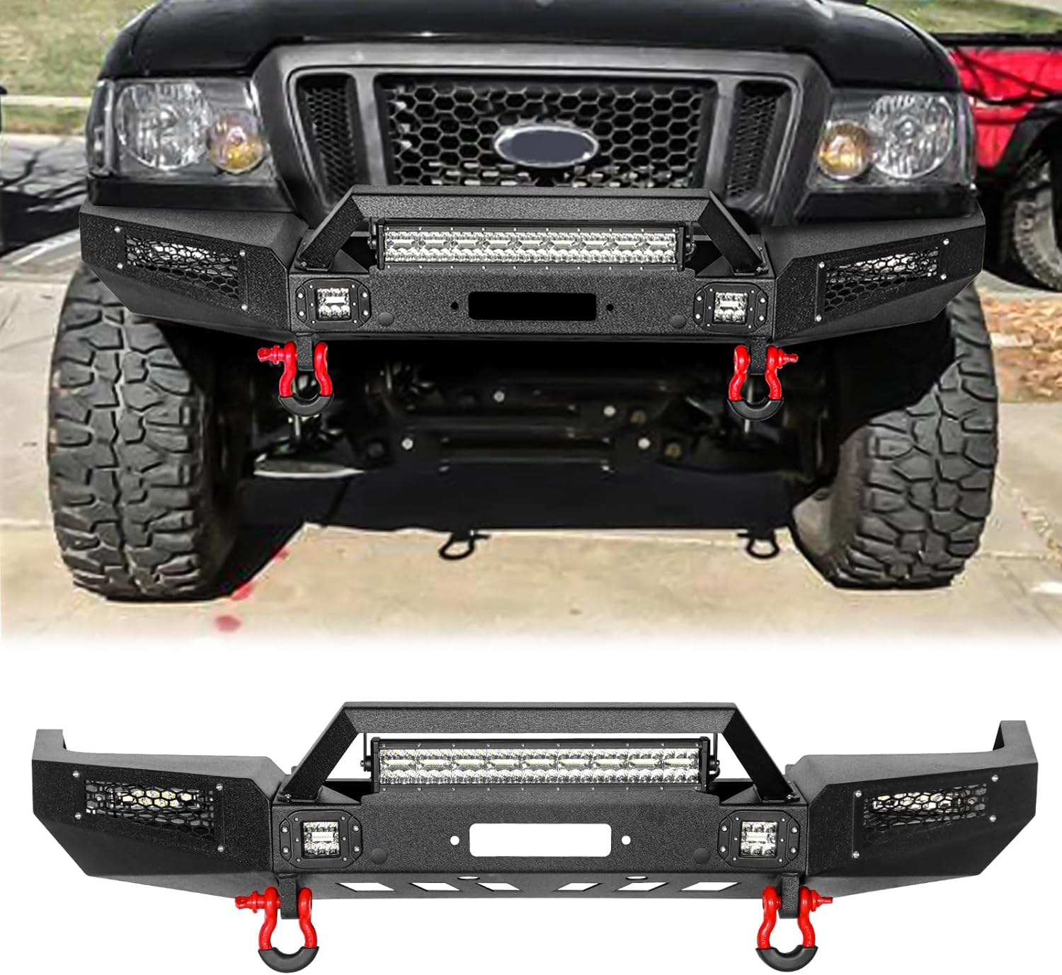 Amazon.com: Front Bumper Compatible with 1998-2011 Ford Ranger, The ...