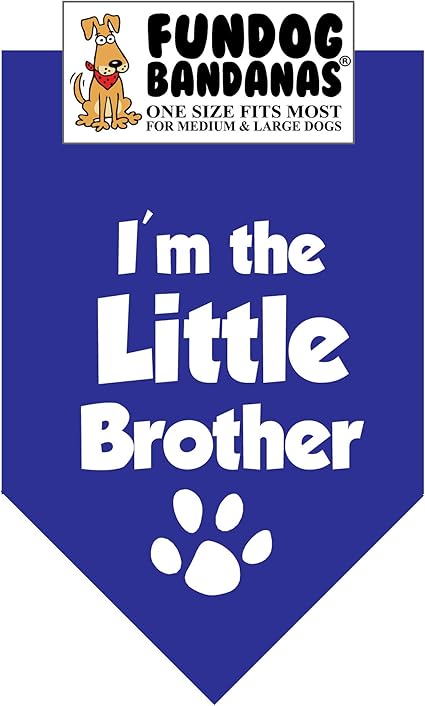 Amazon.com : I'm The Little Brother Dog Bandana (One Size Fits Most for ...